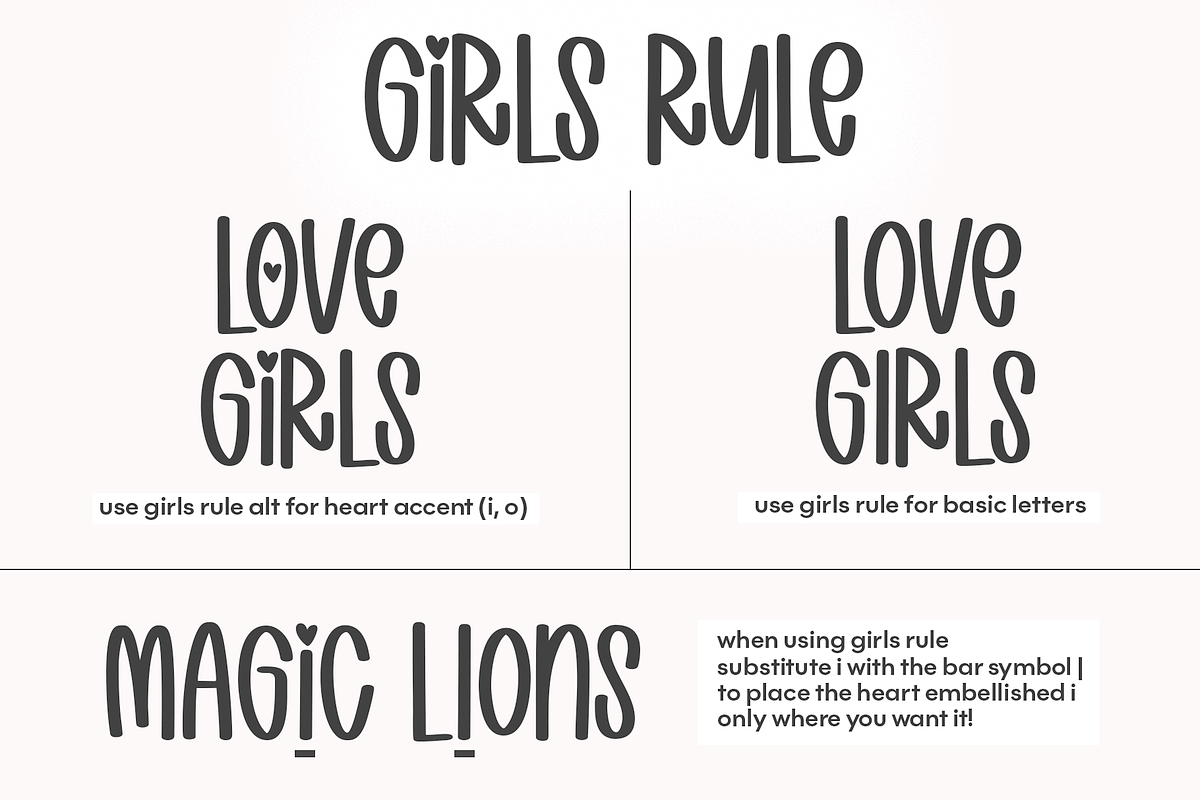 Girls Rule | Cute Handwritten Font, a Handwritten Font by KA Designs