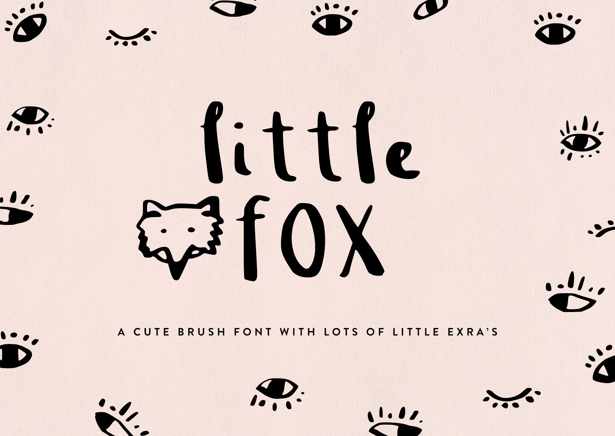 Little Fox Brush Font, a Font by GraphicSupplyCo.