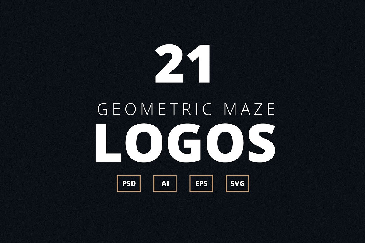 Geometric Maze Logos + Templates, a Branding & Logo Template by ...