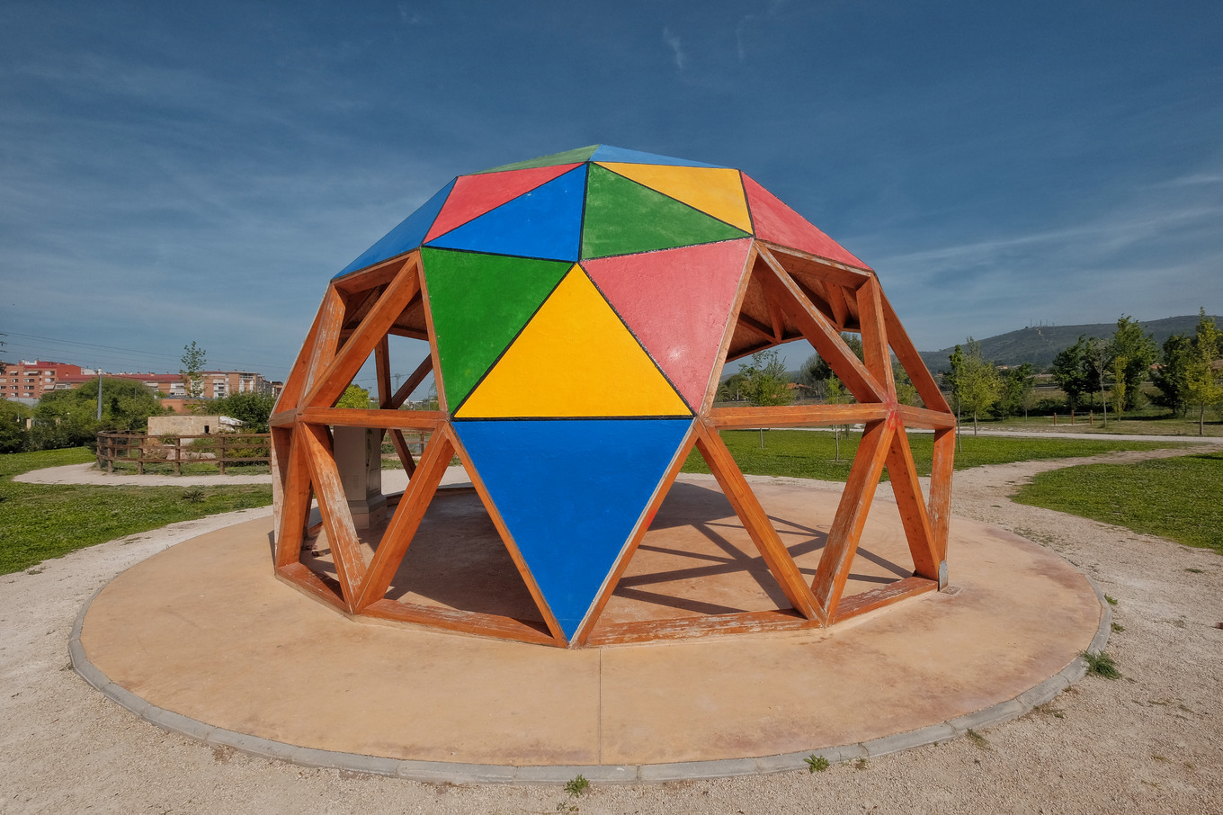 Geodesic dome containing geodesic, dome, and colorful, an Architecture ...