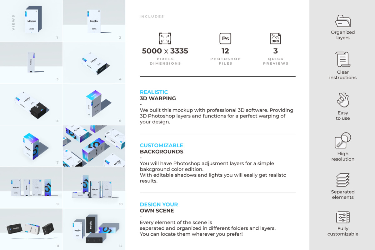 Tech Box Mockup - Megapack, a Packaging Mockup by Mocku