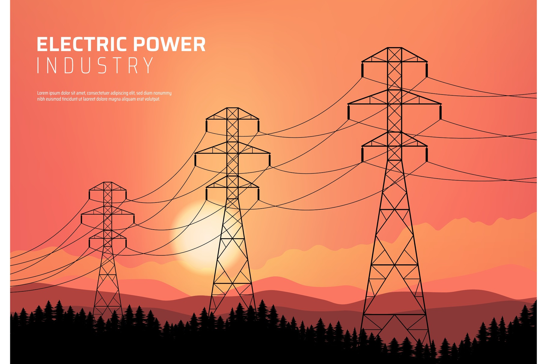 Energetics, power transmission | Technology Illustrations ~ Creative Market