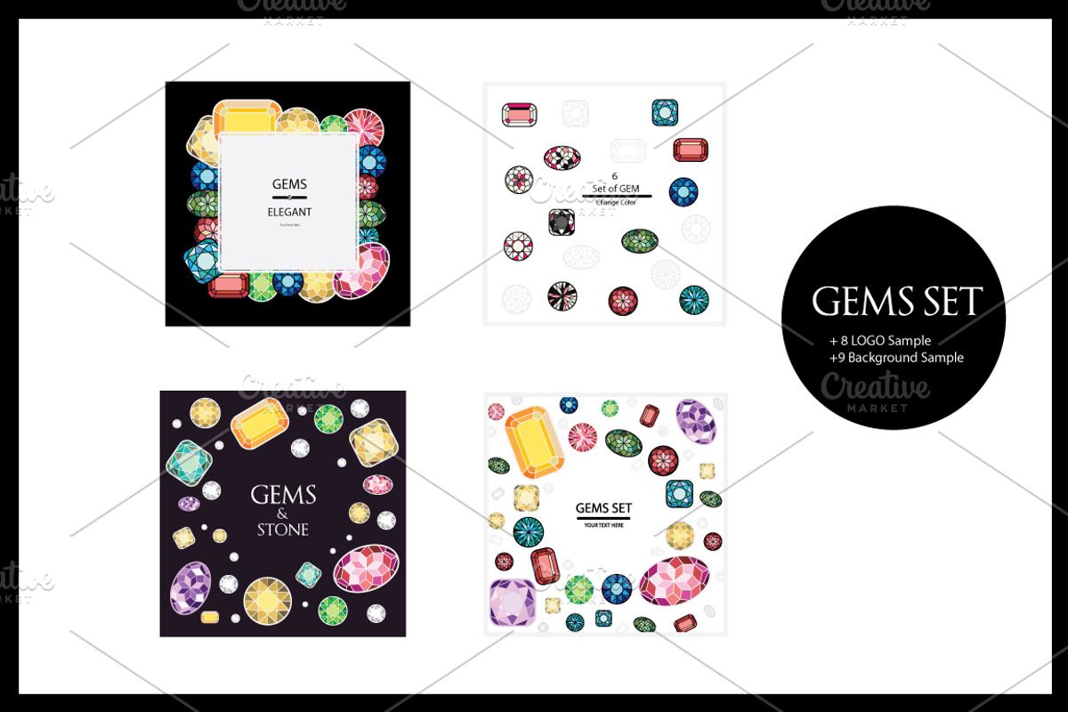 GEMS LOGO & BACKGROUND KIDS, a Work Illustration by MooBeer
