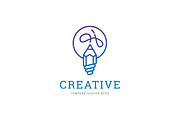 Creative Bulb Logo, a Branding & Logo Template by Designbase