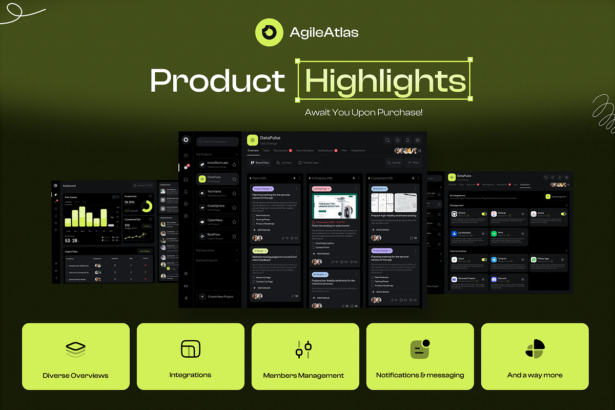 Project & Task Management UI Kit