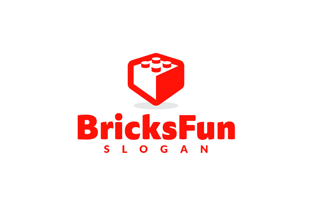 Bricks Toys Logo Fun Playful Play, a Branding & Logo Template by brandphant