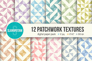 PATCHWORK digital paper pack | Graphic Patterns ~ Creative Market