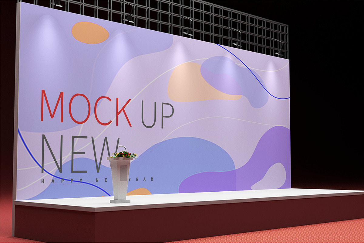 stage screen mockup design, an Advertising Mockup by krepik | mockup ...