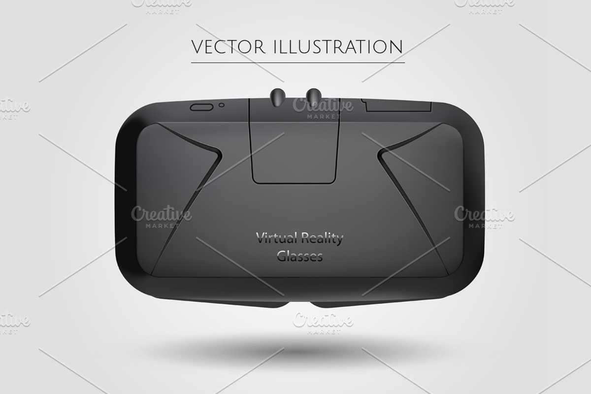 Oculus rift virtual reality headset, an Object Graphic by Nikelser