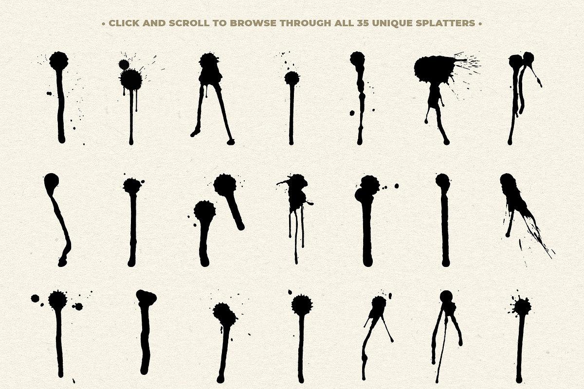 35 Ink Drips Set, an Object Graphic by Swan Tale Studio