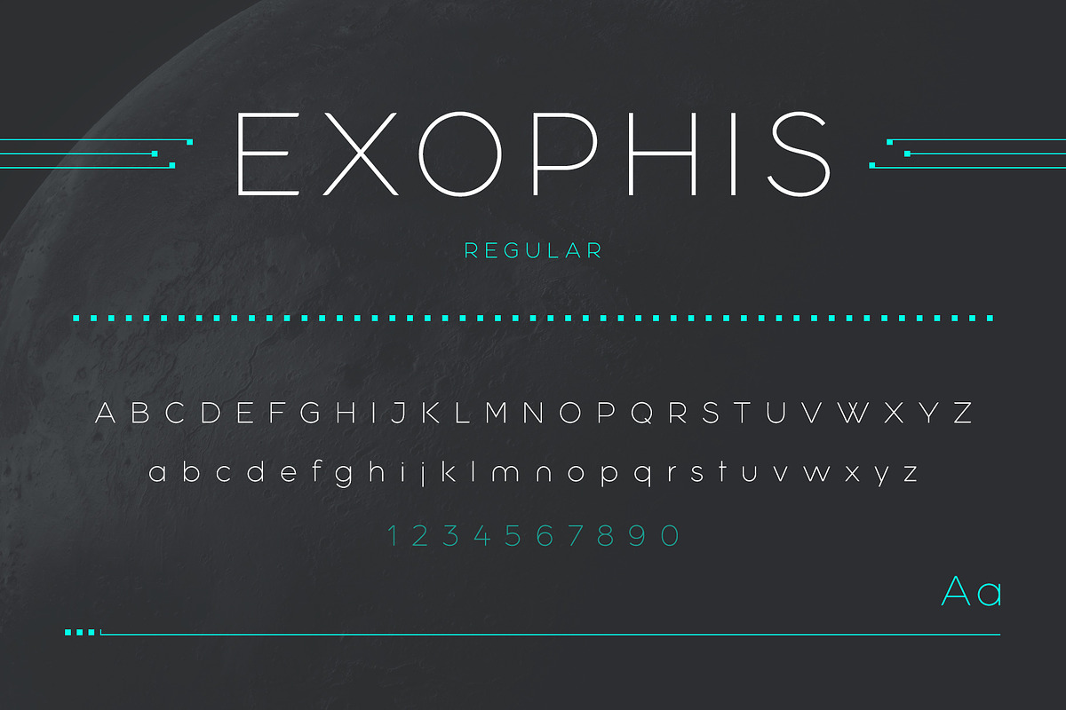 Exophis - Modern Sans Serif Font, a Sans Serif Font by AlienValley