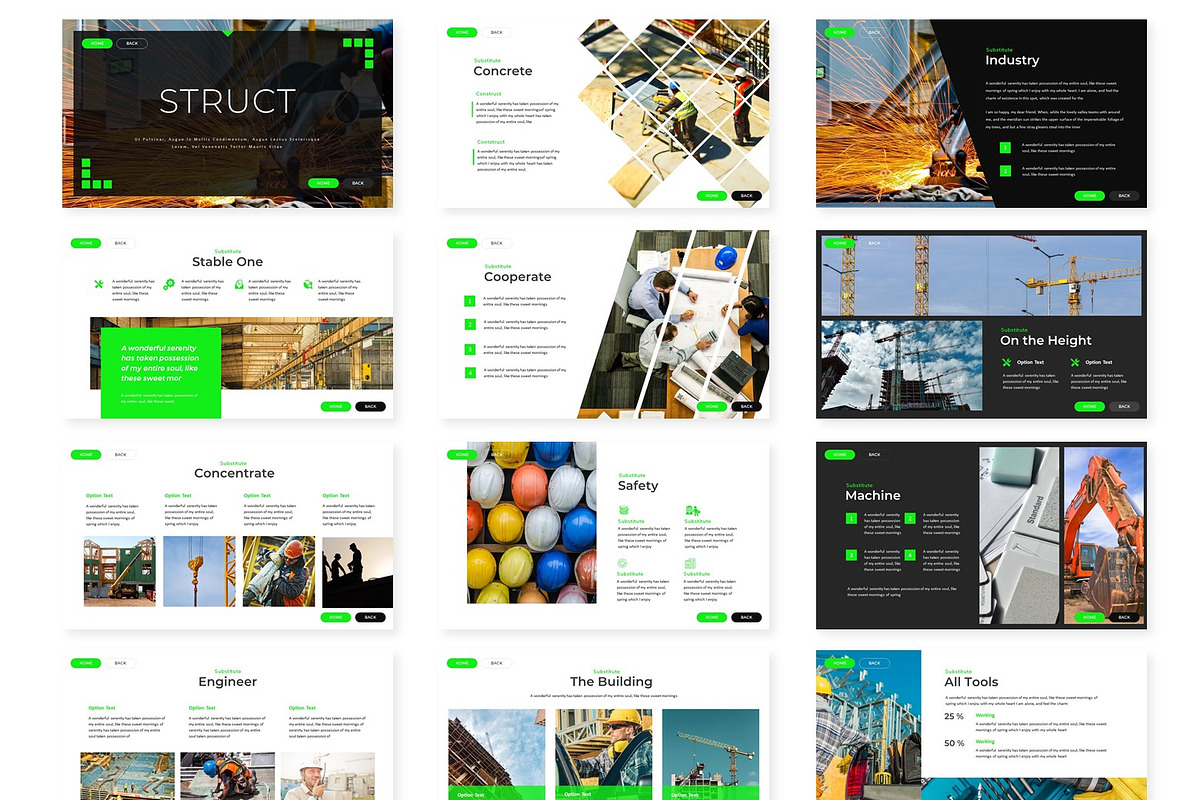 Struct - Powerpoint Template, a Presentation Template by AQR Studio