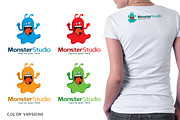 Monster Studio Logo Template, a Branding & Logo Template by gunaonedesign