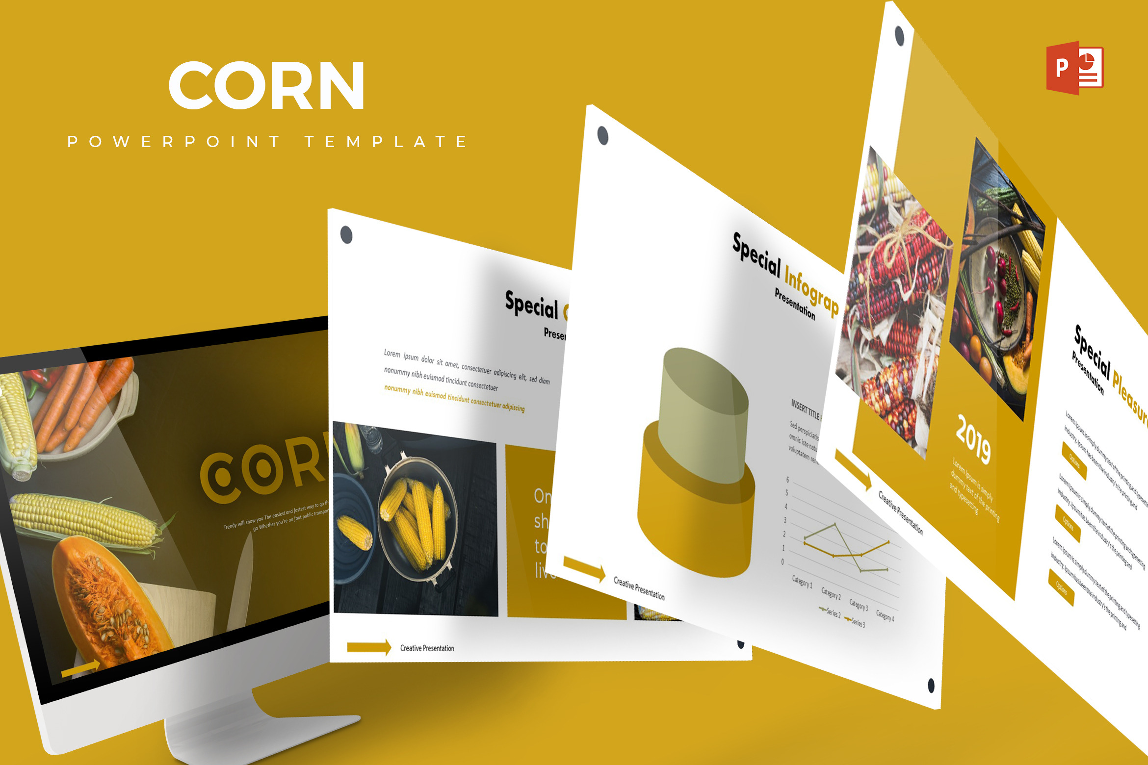 Corn - Powerpoint Template, a Presentation Template by AQR Studio