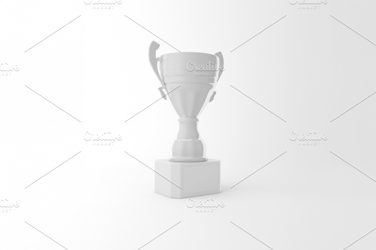 Trophy Cup Mockup, an Advertising Mockup by Qaleb Studio