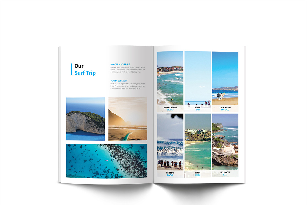 High Wave - Surfing A4 Brochure, a Brochure Template by Incools Stokie