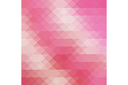 Pink triangular vector pattern, a Pattern Graphic by Art By Silmairel