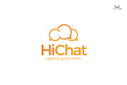 Hi Chat Logo, a Branding & Logo Template by LogoLabs