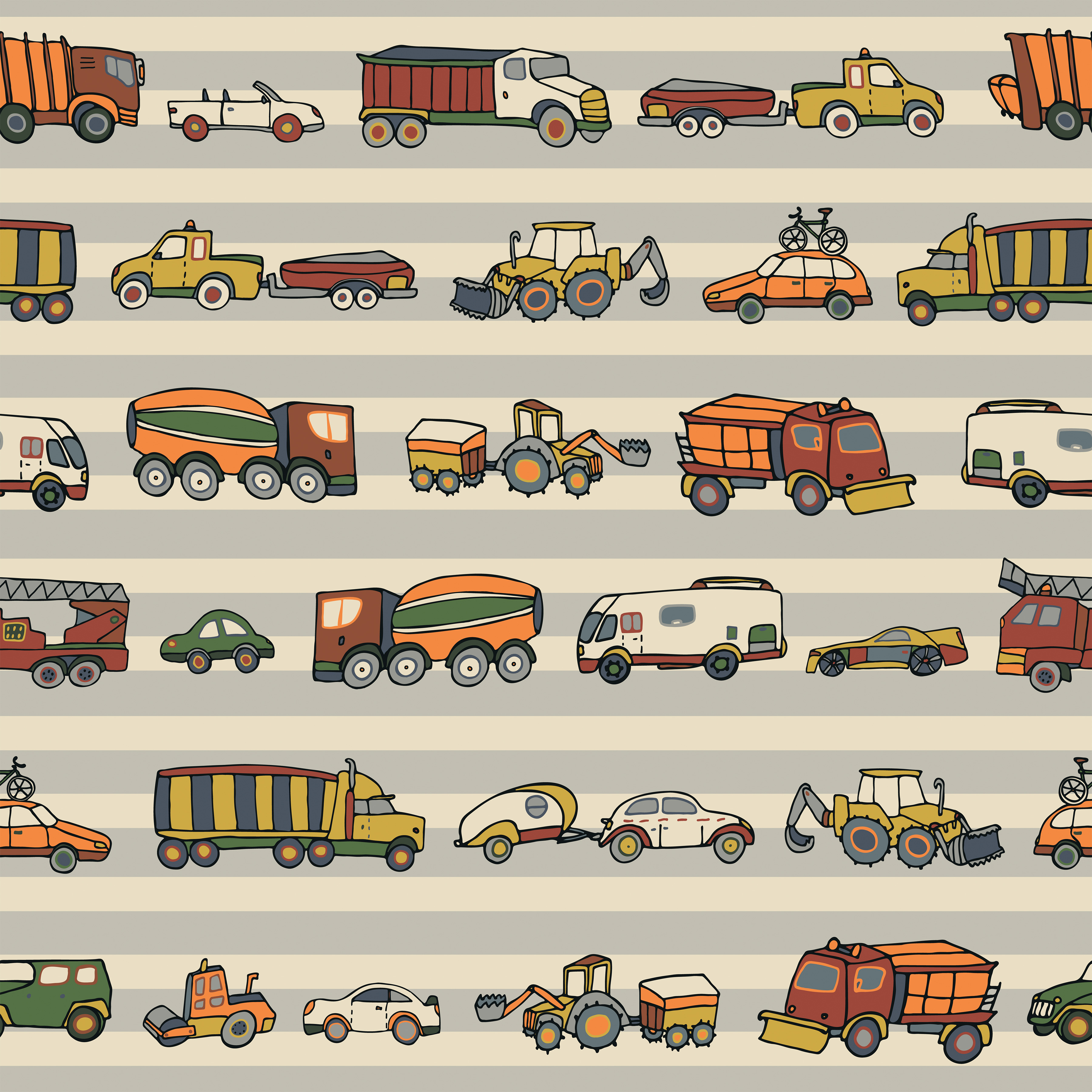 Cars pattern, a Pattern Graphic by GooseFrol | Creative Market