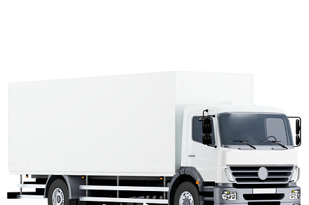 Commercial Truck | 3D Car & Vehicle Models ~ Creative Market
