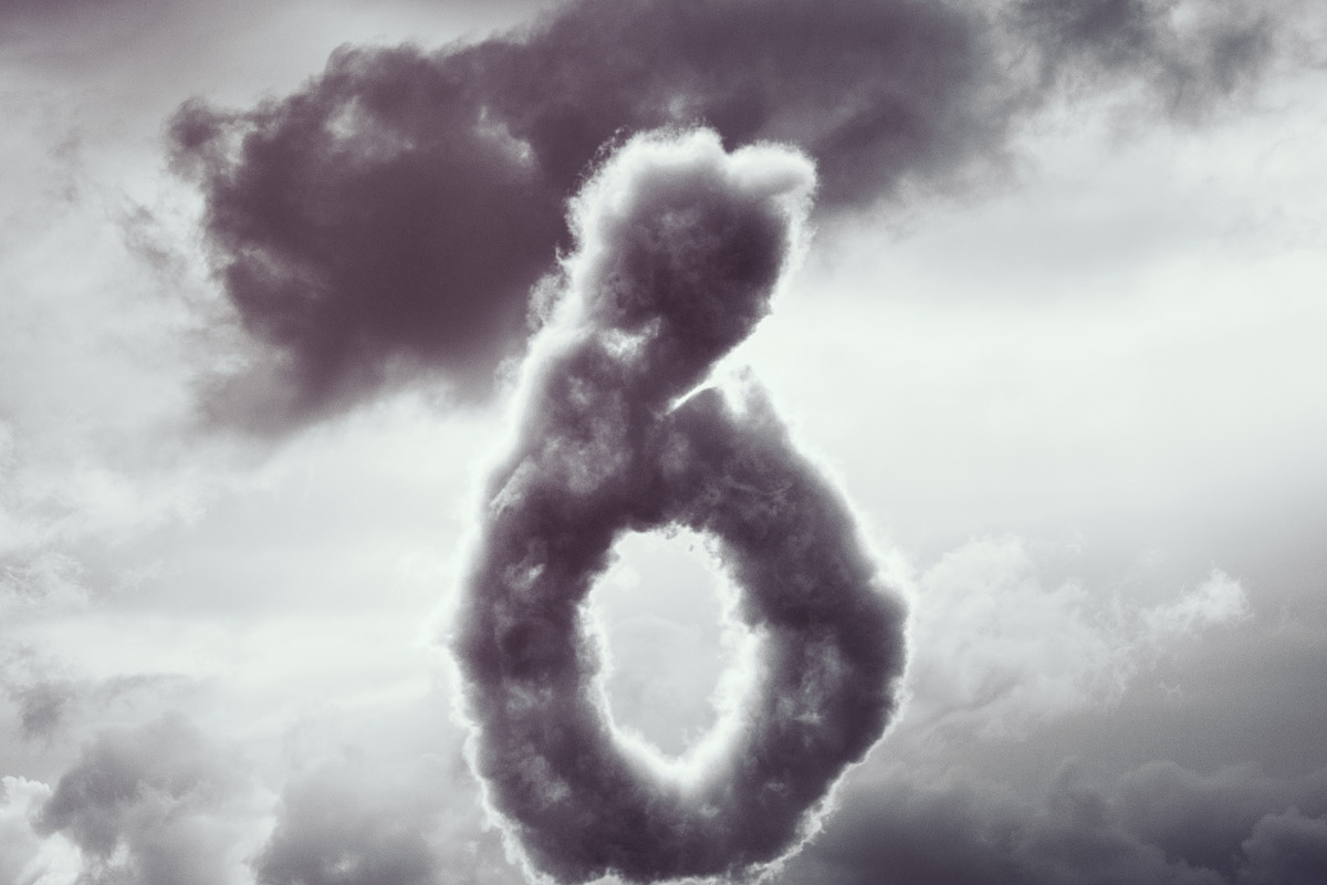 Sky / Cloud Letters, an Object Graphic by GK Creative