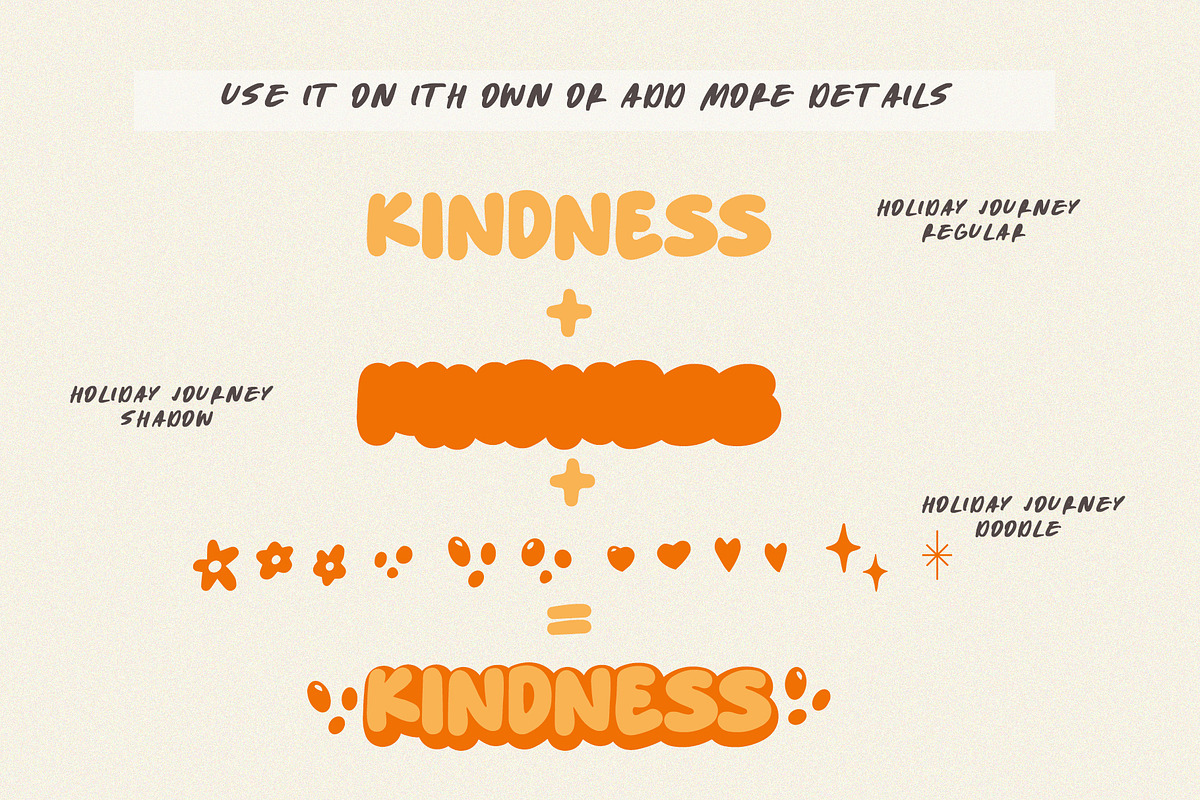 Holiday Journey | Bubble Font