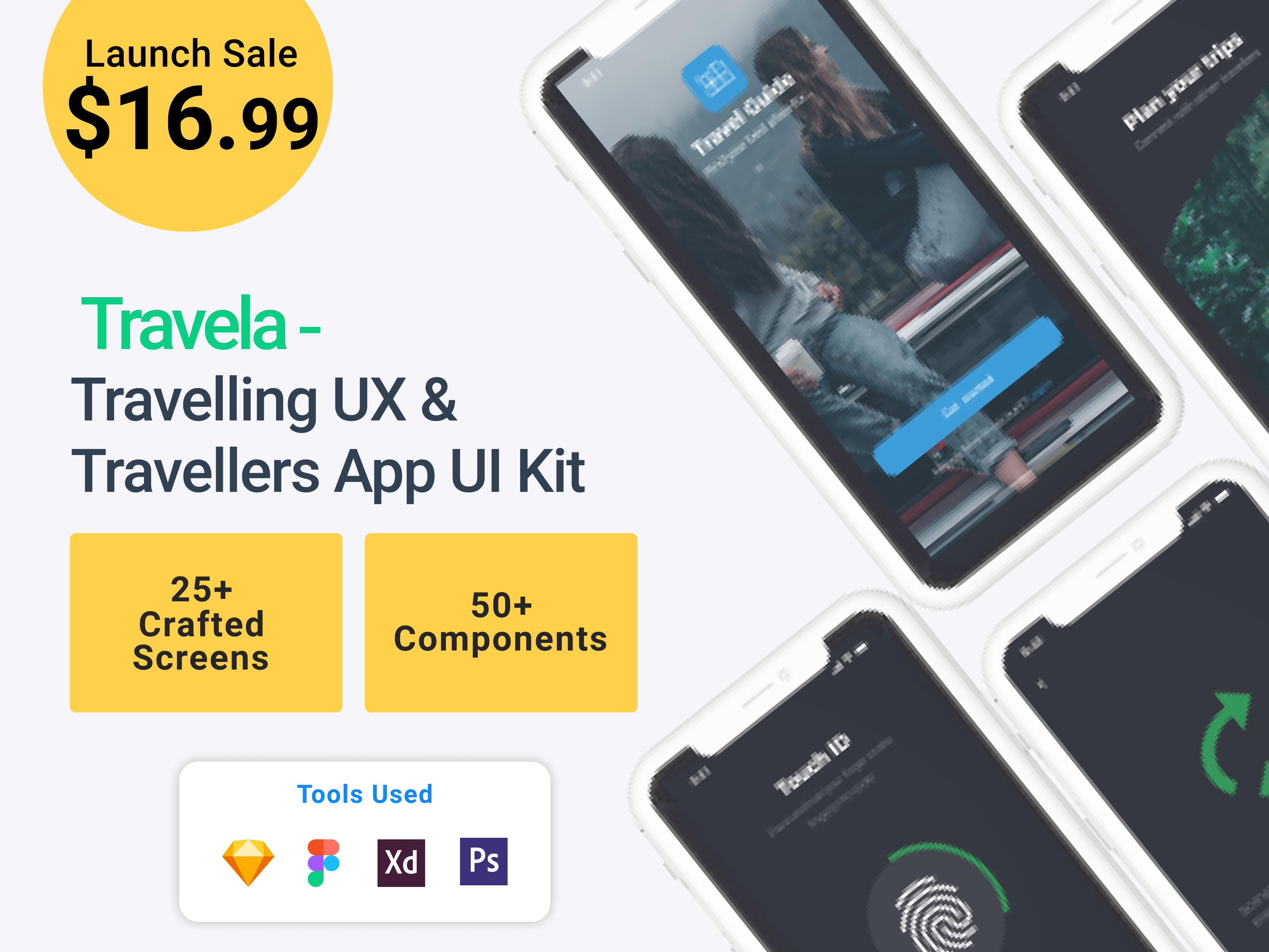 Travela - Travelling App Design UI UX