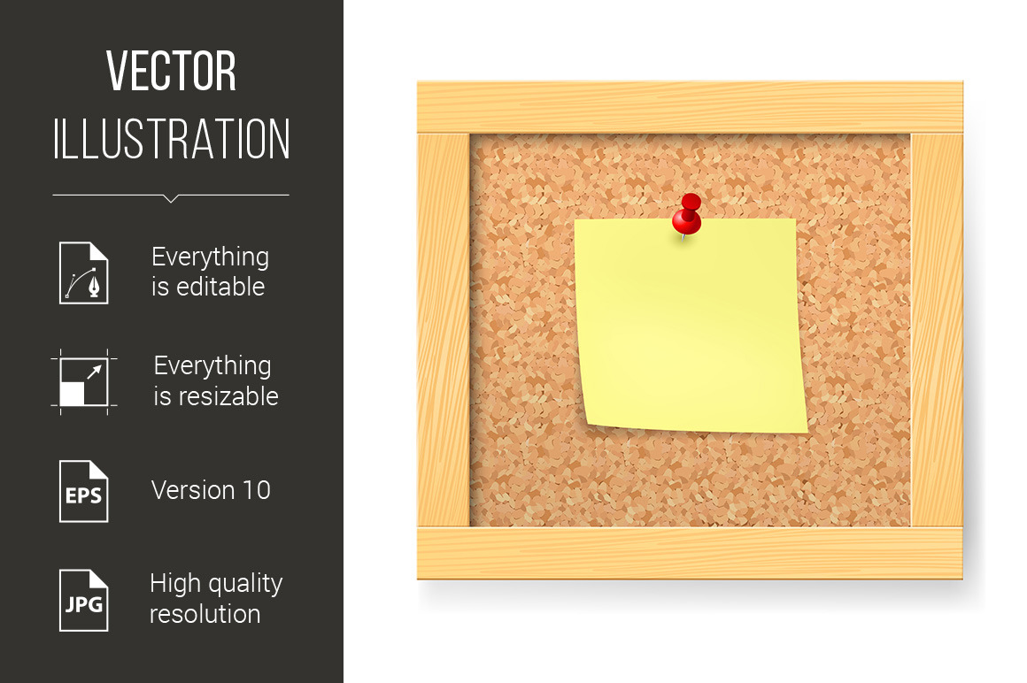 Empty notice wooden board, a Background Graphic by DvargShop