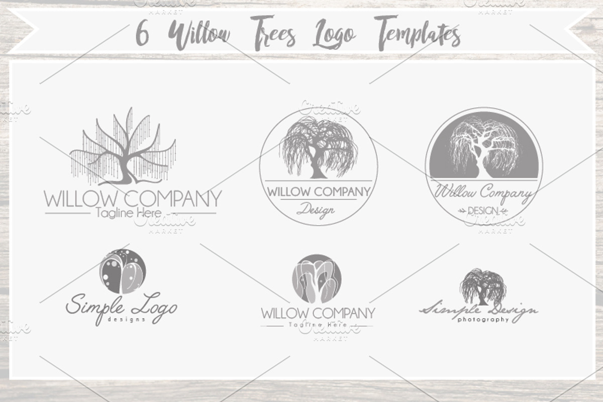 6 Willow Tree Logo Templates- Styles, a Branding & Logo Template by ...