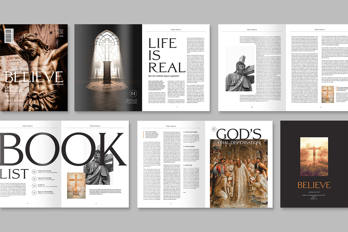 Church Magazine Template, a Magazine Template by BrandPacks