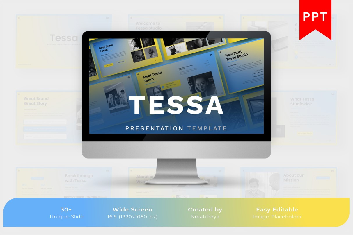 TESSA-PowerPoint Template, a Presentation Template by kreatifreya ...