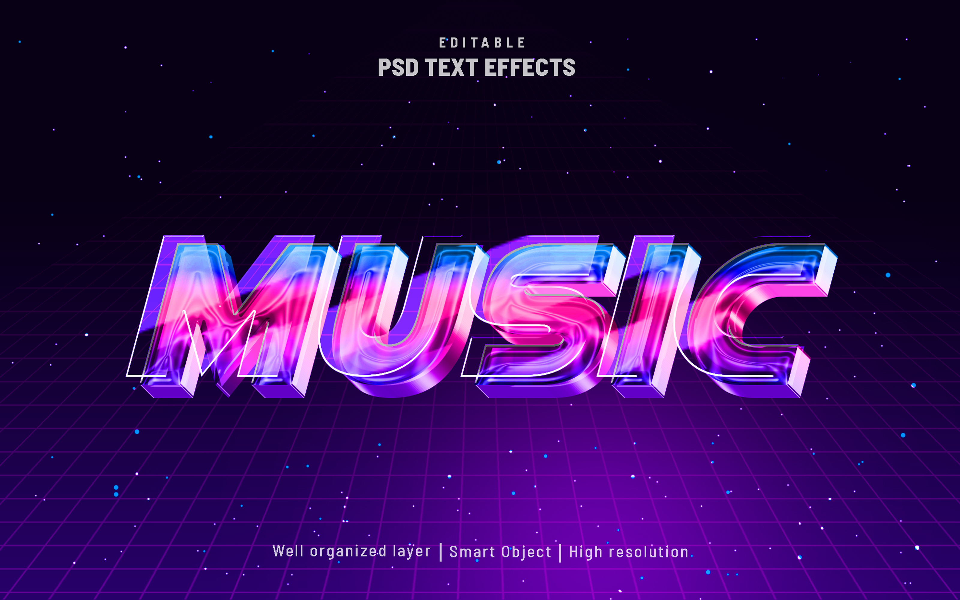 Music party glass editable text PSD, a Layer Style Add-On by mdmijanur0187