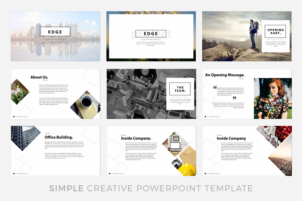 EDGE Powerpoint Template, a Presentation Template by RRGraph