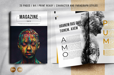 Magazine Template Layout | Creative Market
