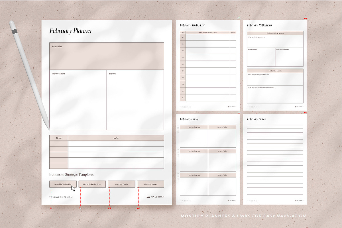 Digital Planner Templates INDESIGN, a Templates & Theme by AndrewPixel