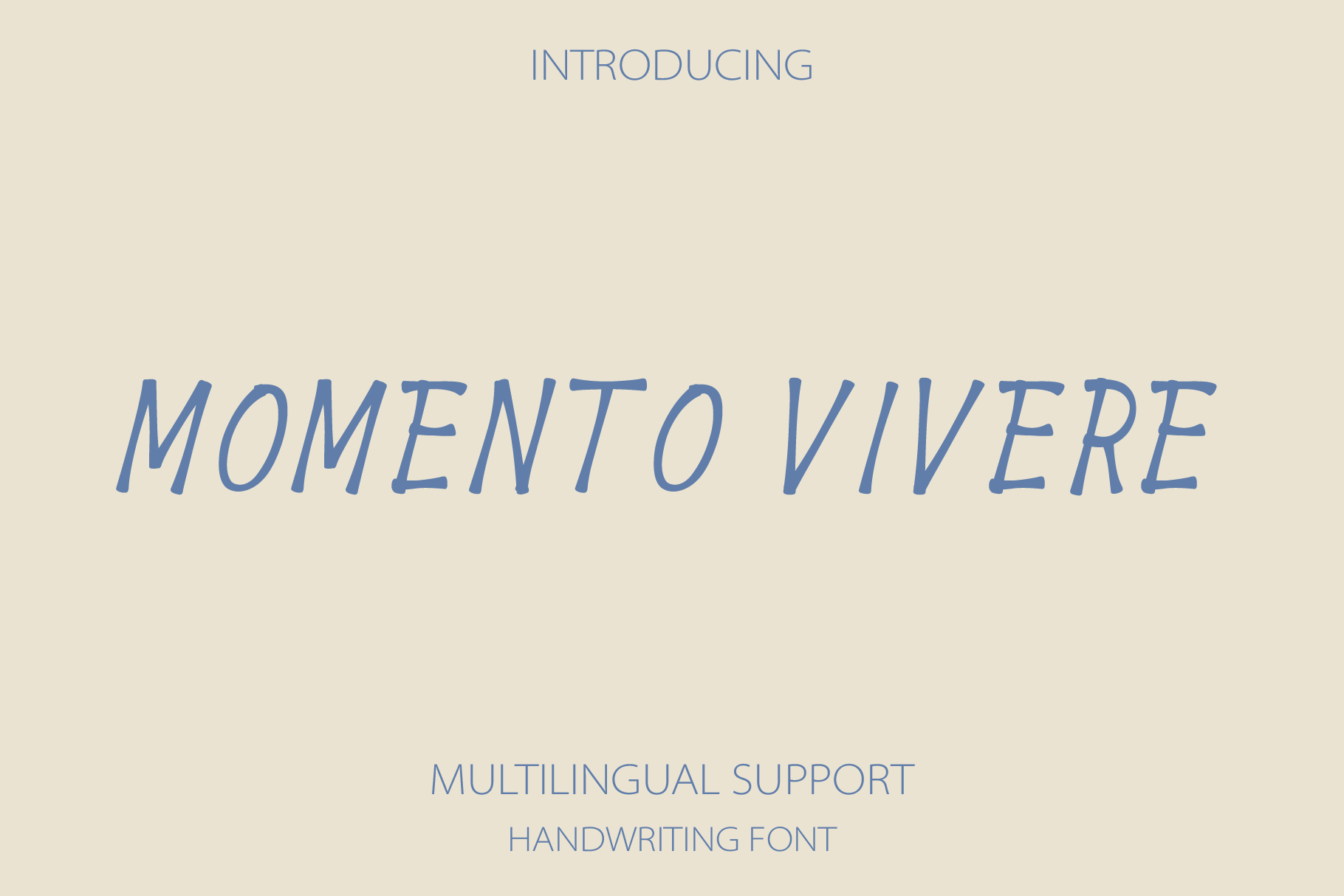 Momento Vivere a Handwriting Font, a Script Font by Aisyah