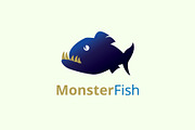 Monster Fish Logo | Branding & Logo Templates ~ Creative Market