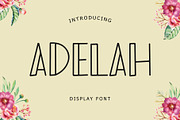 Adelah Display Font, a Font by Giant Design