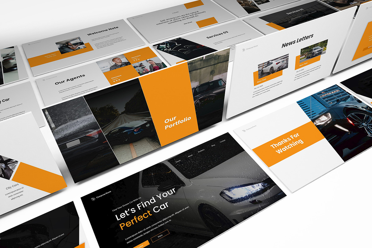 Car Dealership Powerpoint Template, a Presentation Template by ...