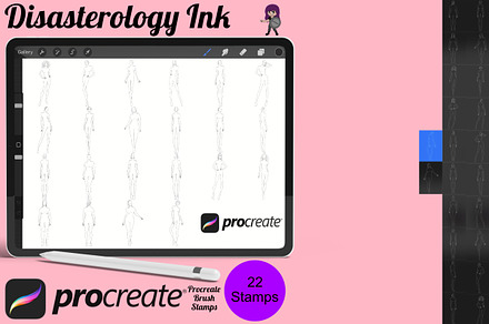 20 Realistic Female Body Poses Stamp | Brushes ~ Creative Market