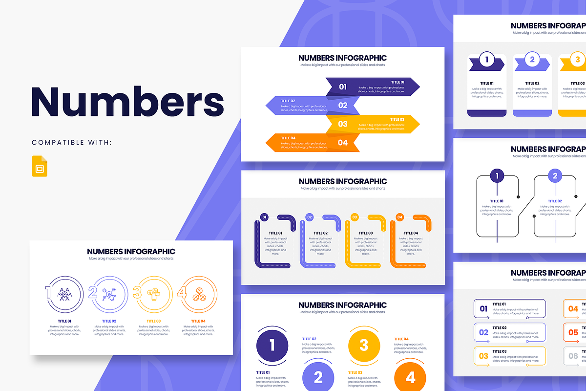 Numbers Google Slides Infographics, a Presentation Template by Slidesmash