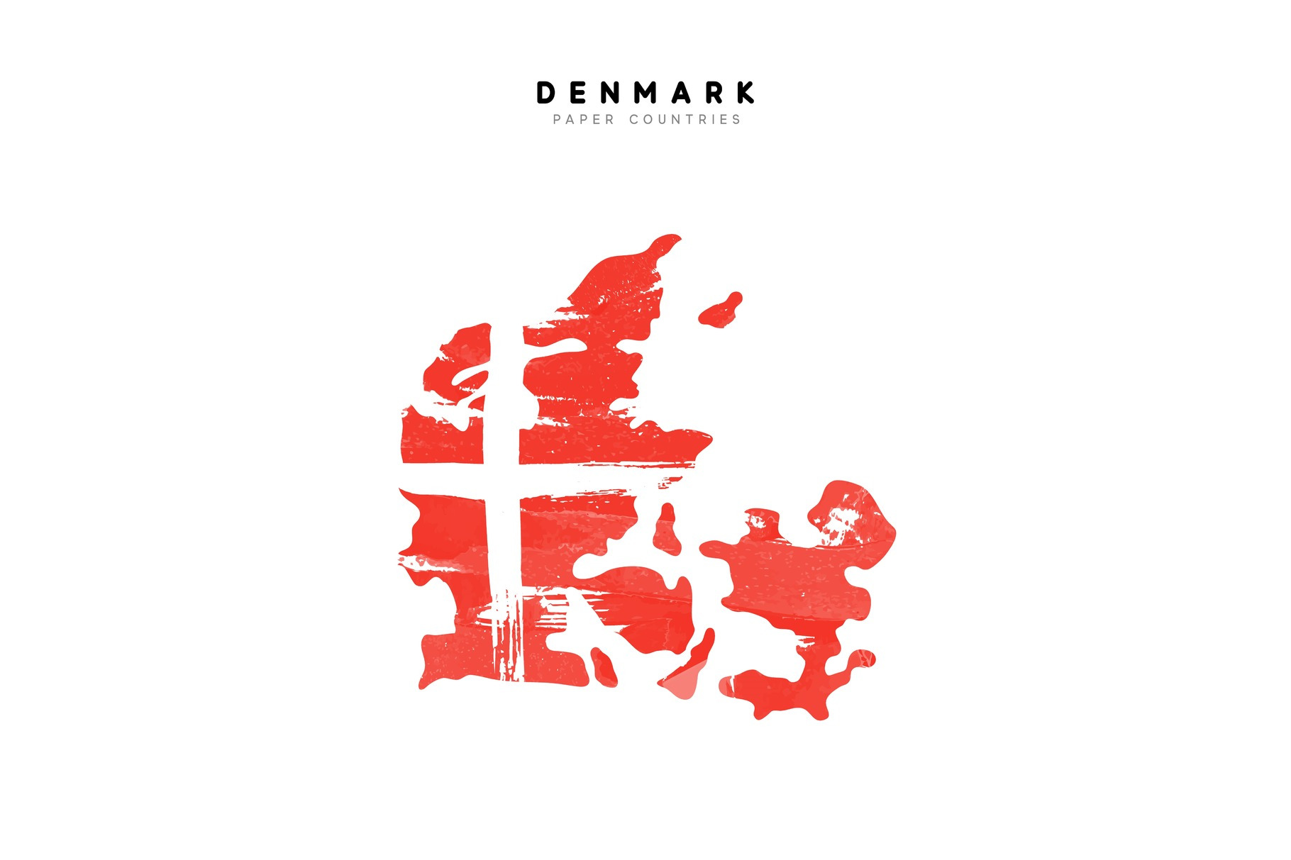 Denmark map with flag of country, a Background Graphic by Modern vector