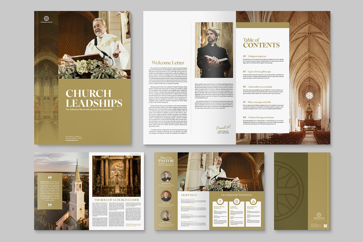 Church Leadership Brochure Template, a Brochure Template by BrandPacks