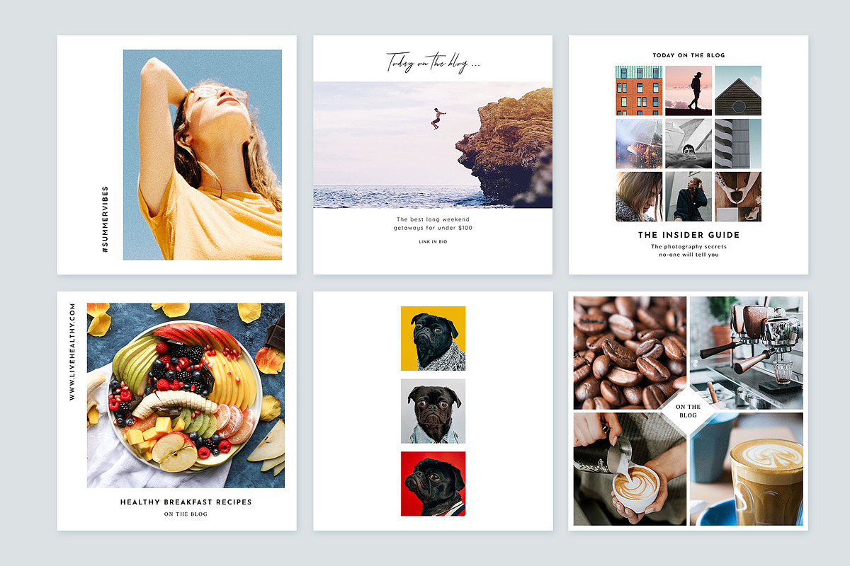 Instagram Posts Starter Pack | PS, a Social Media Template by Poego Social