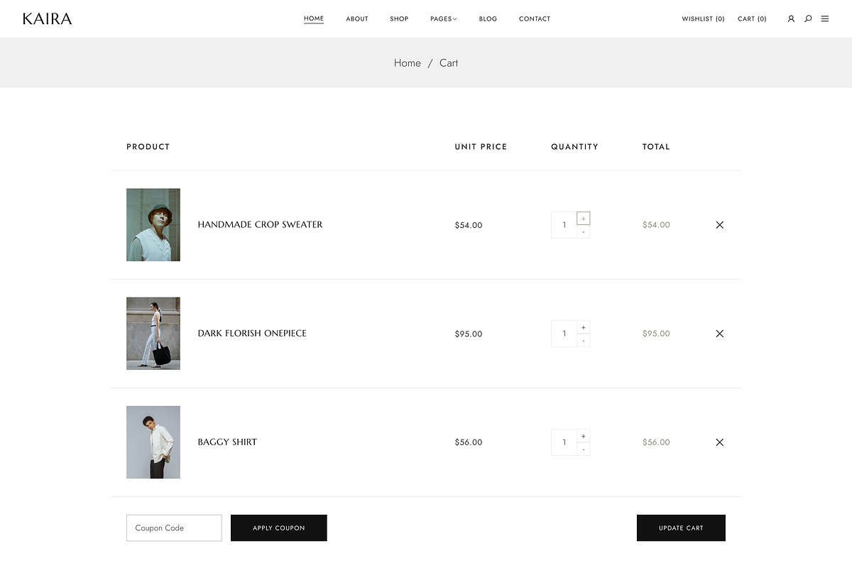 Kaira - Fashion Store Figma Template