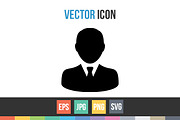 Businessman User Avatar Vector, an Icon by TukTuk Design