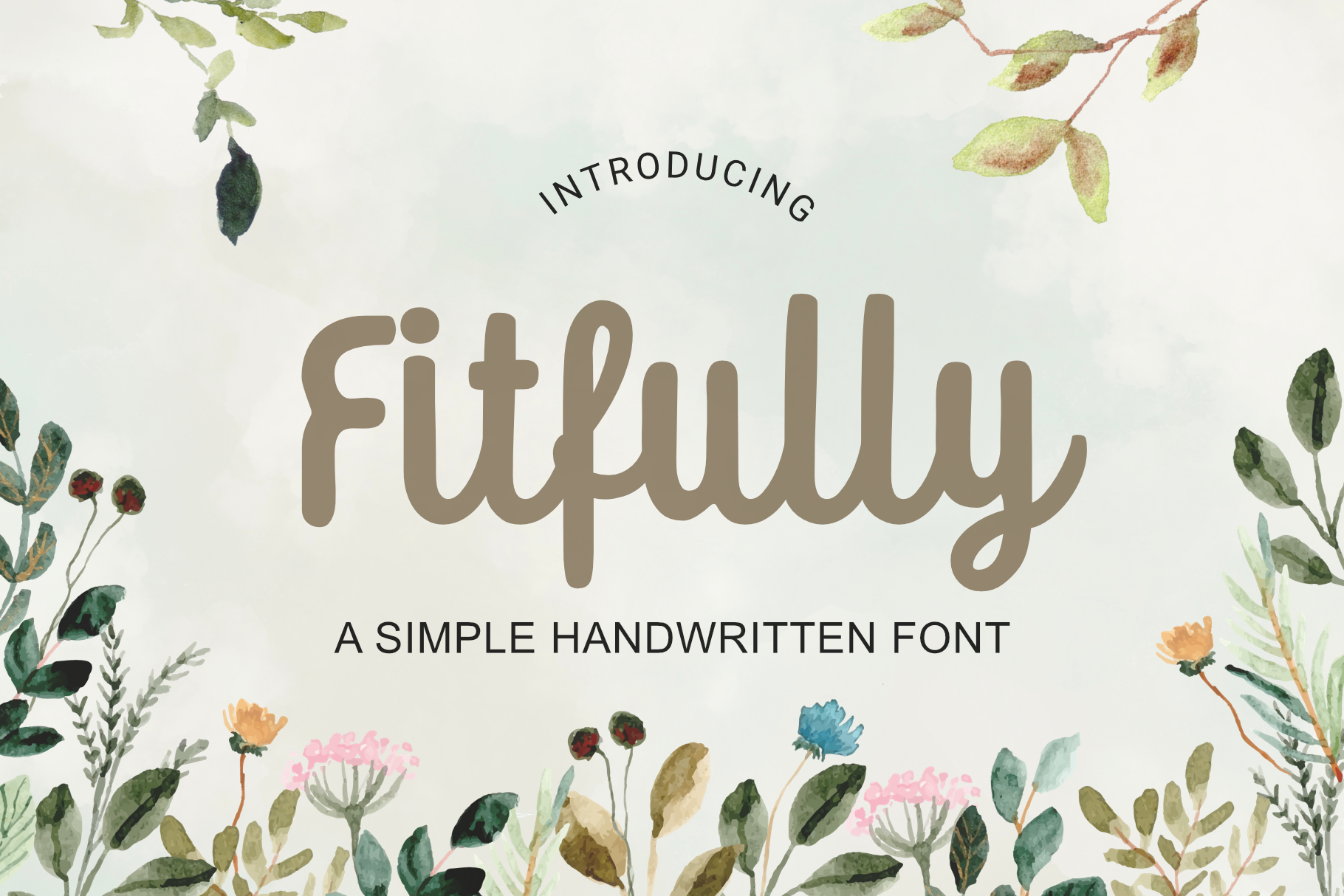 Fitfully - a Marker Cursive Font