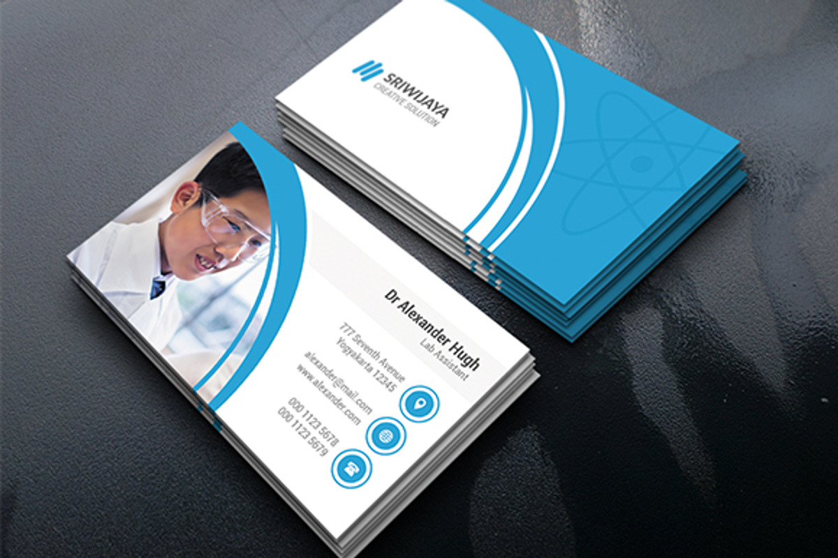 Science Business Card, a Business Card Template by InfinityArt