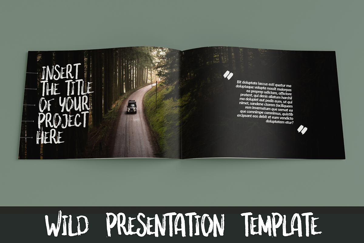 Wild Presentation Template, a Presentation Template by TemplateLab