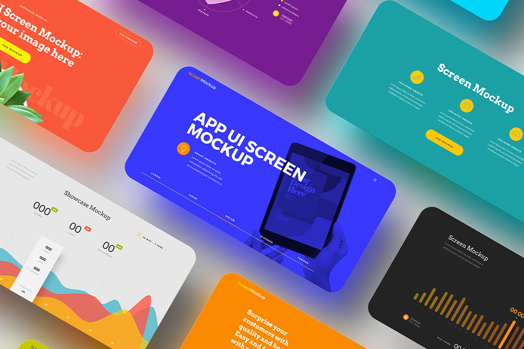 Landscape App Ui Screen Mockup, a Product Mockup by Avelina Studio